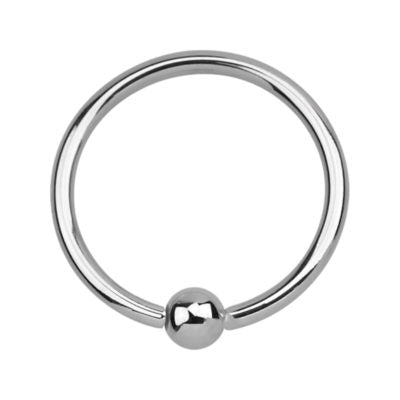 20g Silver Surgical Steel Fixed Bead Ring – Keen on Piercing