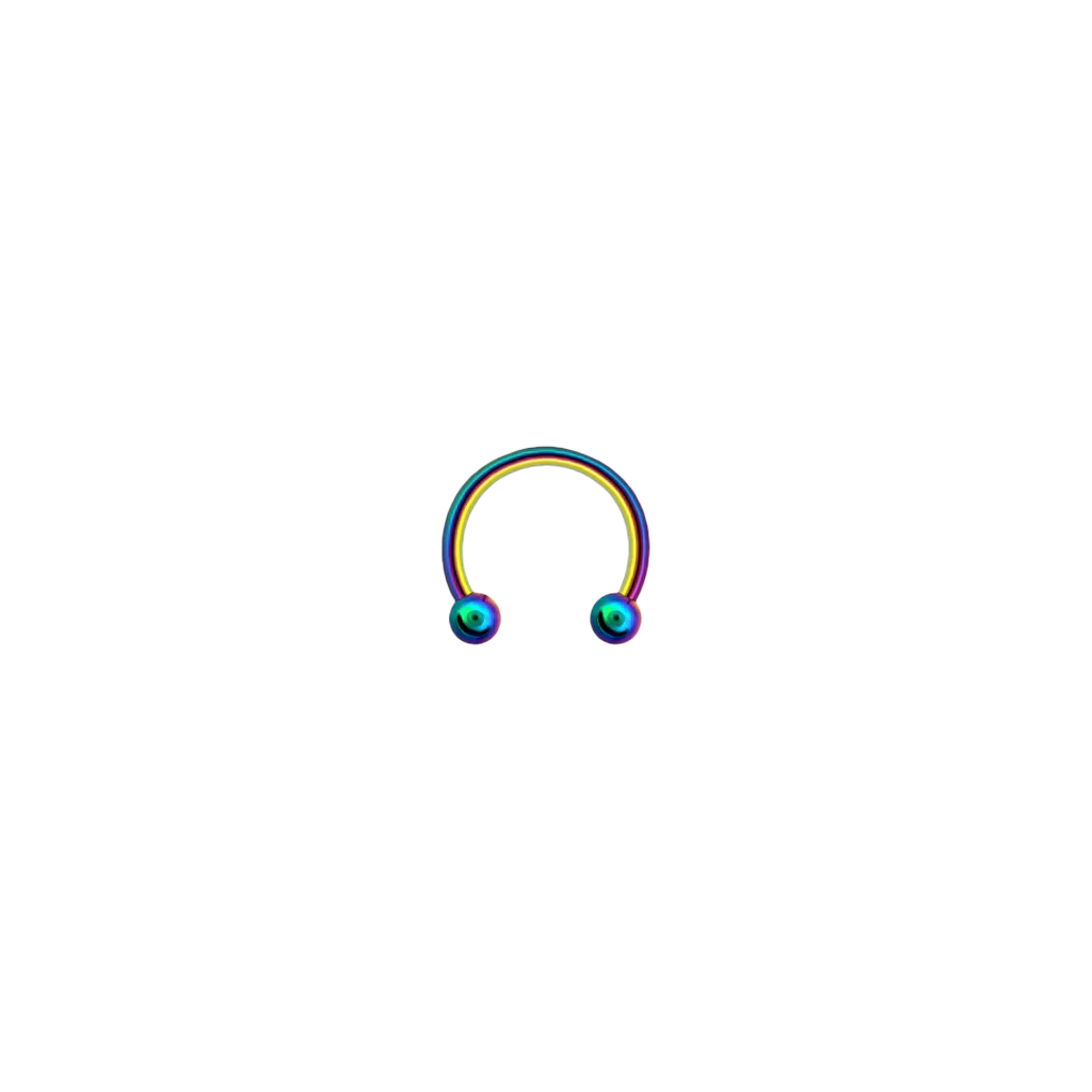 Rainbow Surgical Steel Circular – Keen on Piercing
