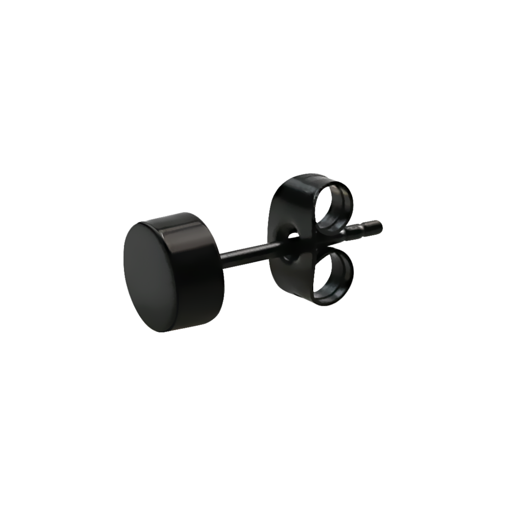 Black Surgical Steel Fake Plug Earring – Keen on Piercing