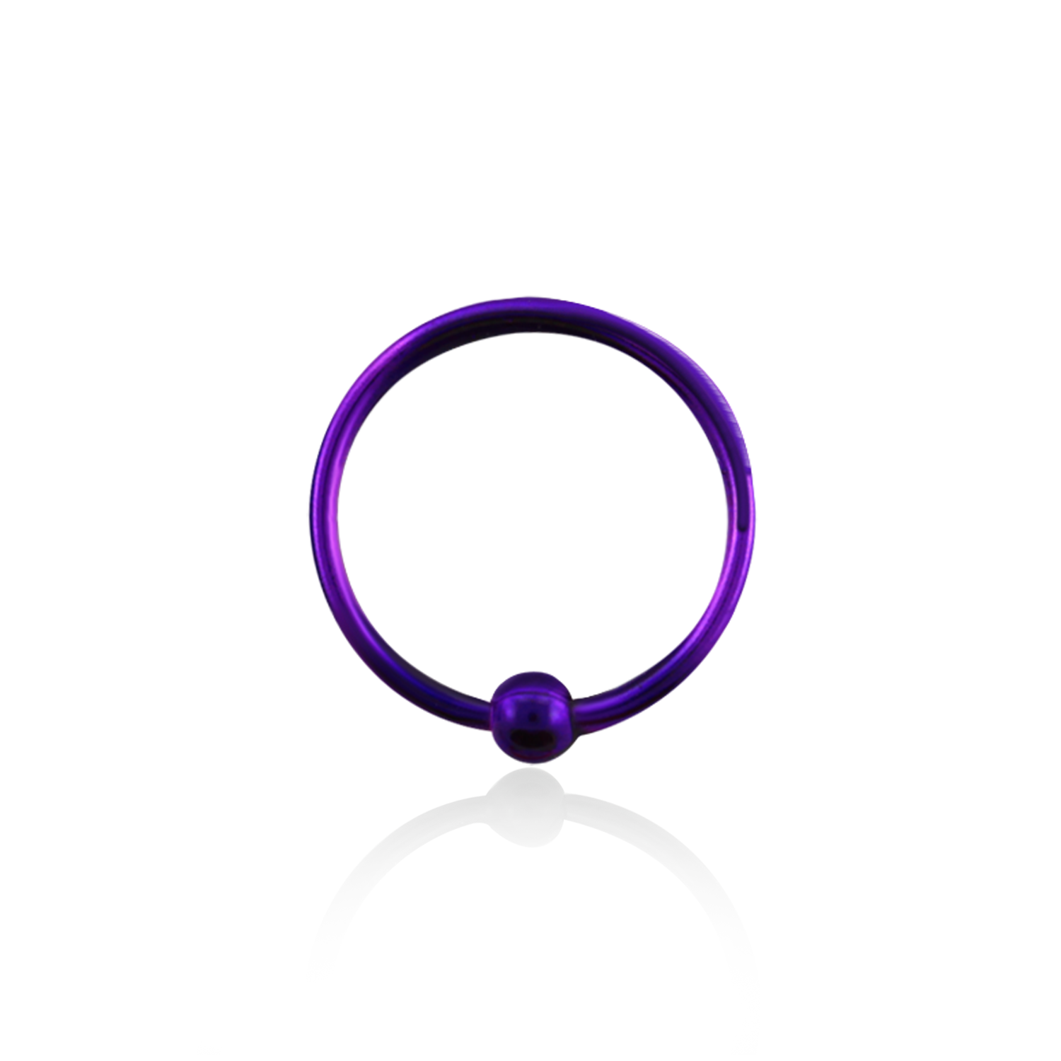 Purple Color-Plated 925 Sterling Silver Nose Ring – Keen on Piercing