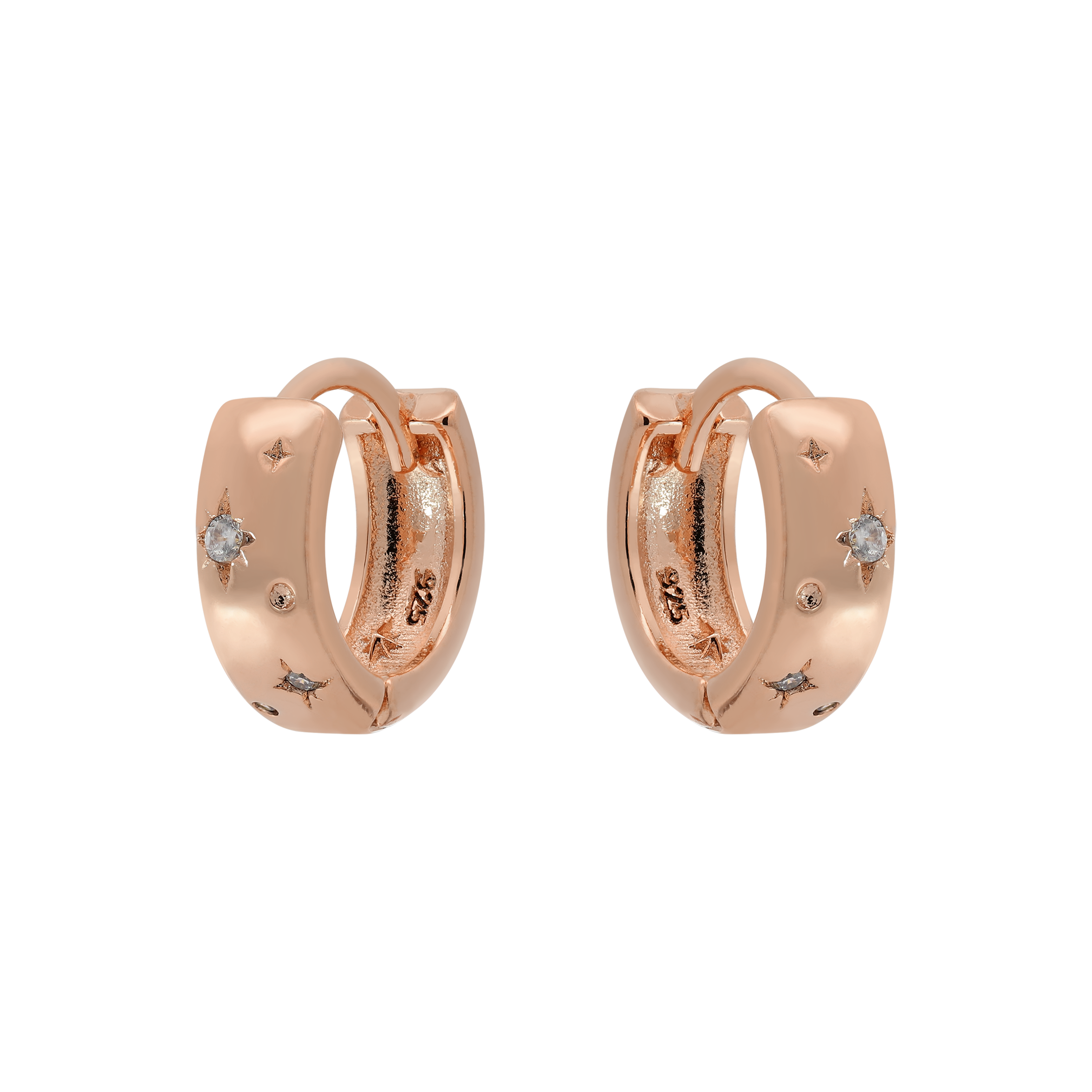 Rose Gold Astral Huggies – Keen on Piercing