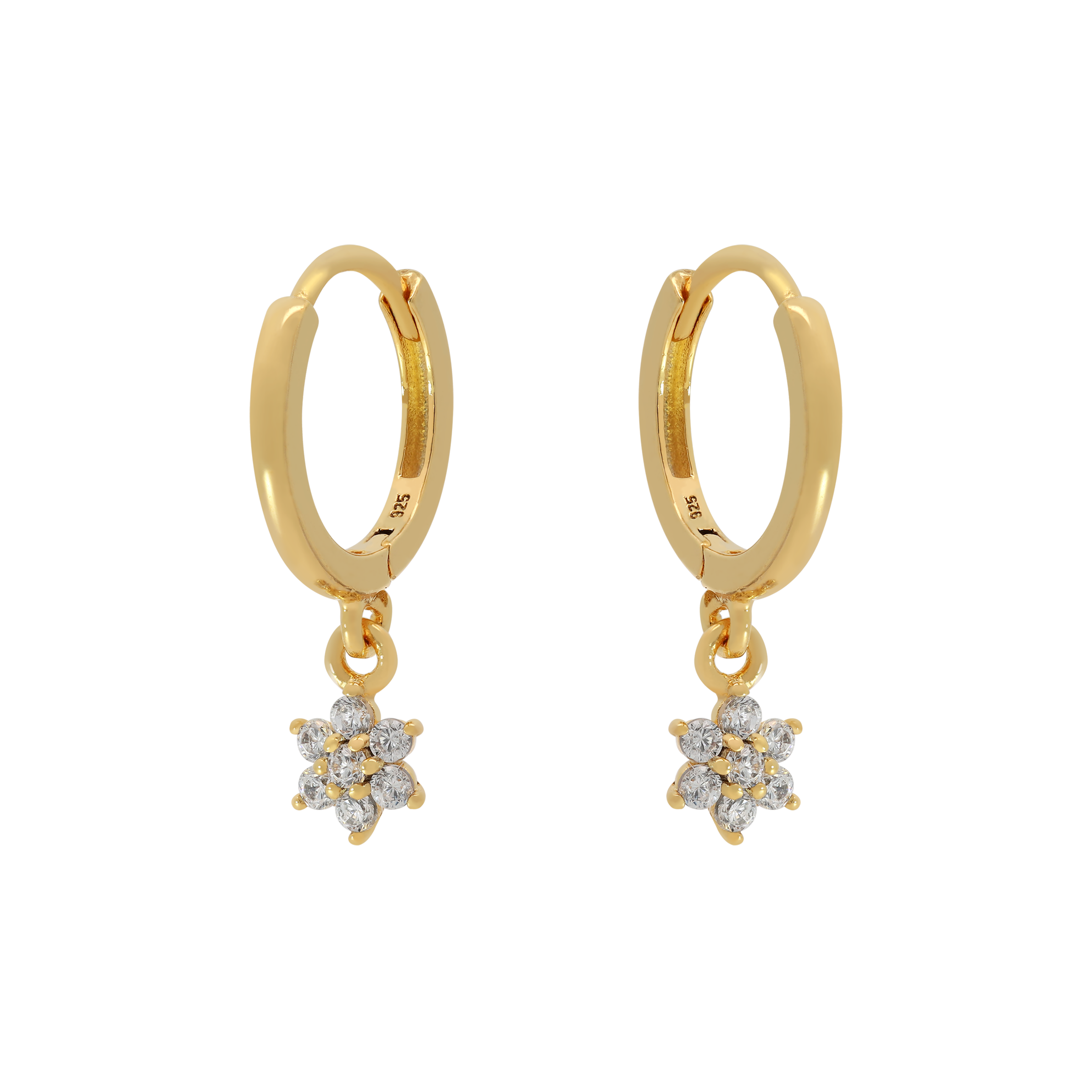 Gold Bloom Huggies – Keen on Piercing